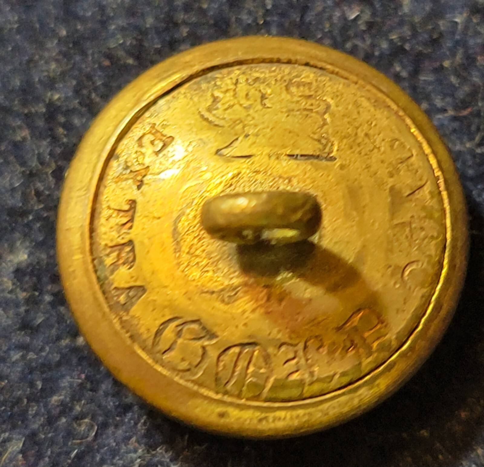 CIVIL WAR ERA CONFEDERATE SOUTH CAROLINA PALMETTO GUARD BUTTON ALBERT ...