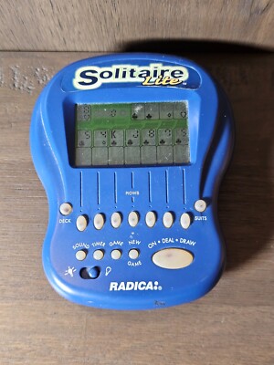 Radica 1997 Solitaire Lite Handheld Electronic Game Tested and Working ...