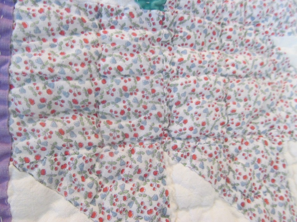 Vintage 1940s Handmade MAPLE LEAF Patchwork Quilt~Hand Quilted 64x82 | eBay