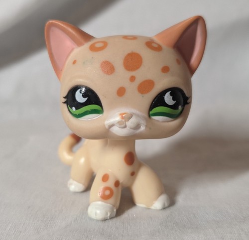 Littlest Pet Shop LPS #852 Cream Leopard Cat Authentic Hasbro (Read) | eBay