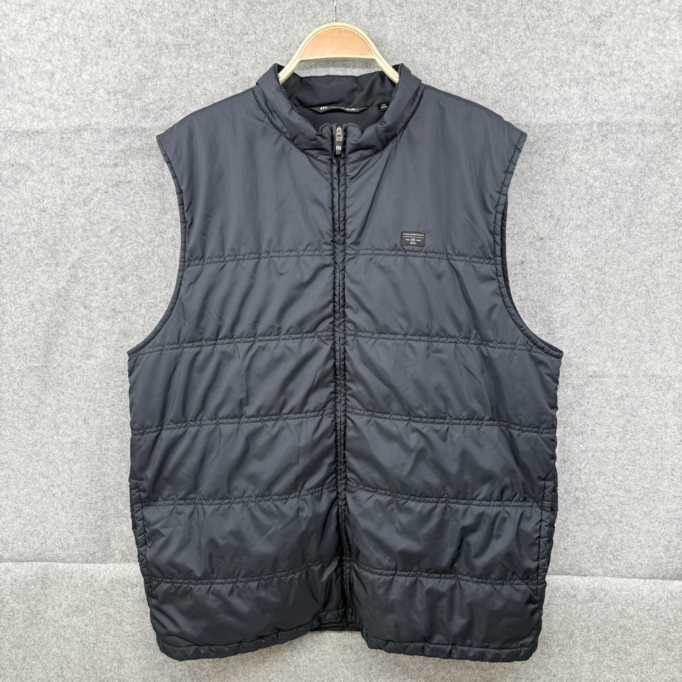 Travis Mathew Cold Shoulder Golf Vest Men XXL Quilted Puffer Full Zip ...