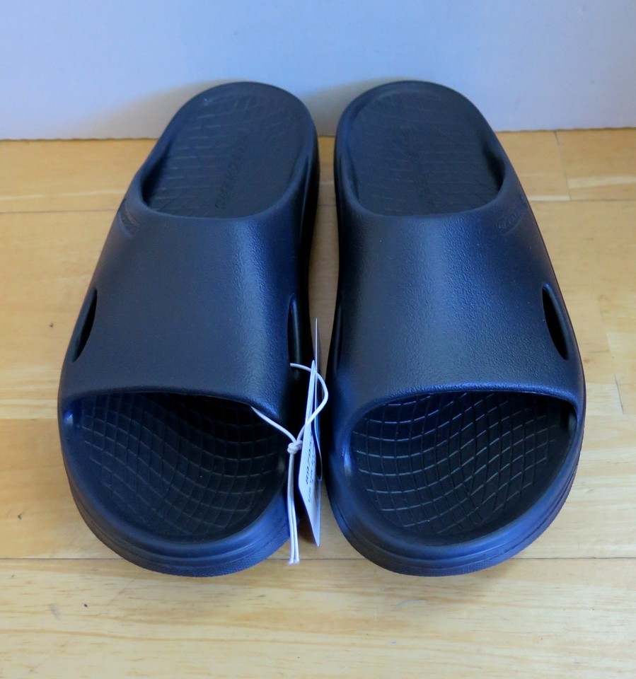 BNWT Stylish Black Recovery Relaxed Fit Rebounce Slide from Skechers ...