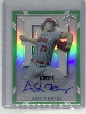 2021 LEAF METAL PERFECT GAME ALL AMERICAN CLASSIC AUSTIN HENRY 2/10 ...