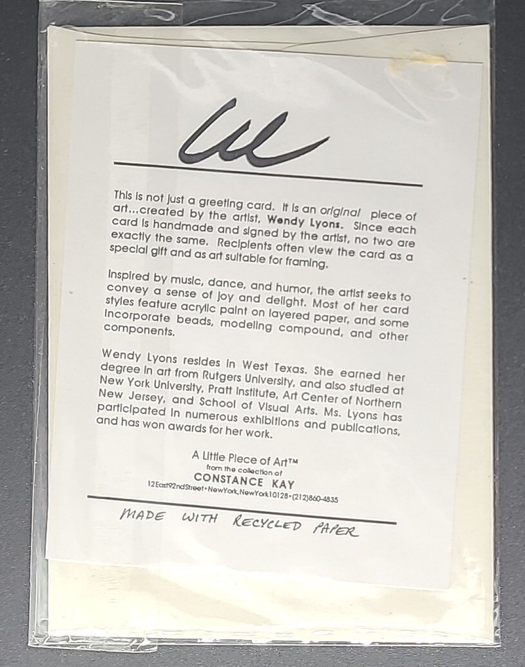 Constance Kay - A Little Piece Of Art - Wendy Lyons | eBay