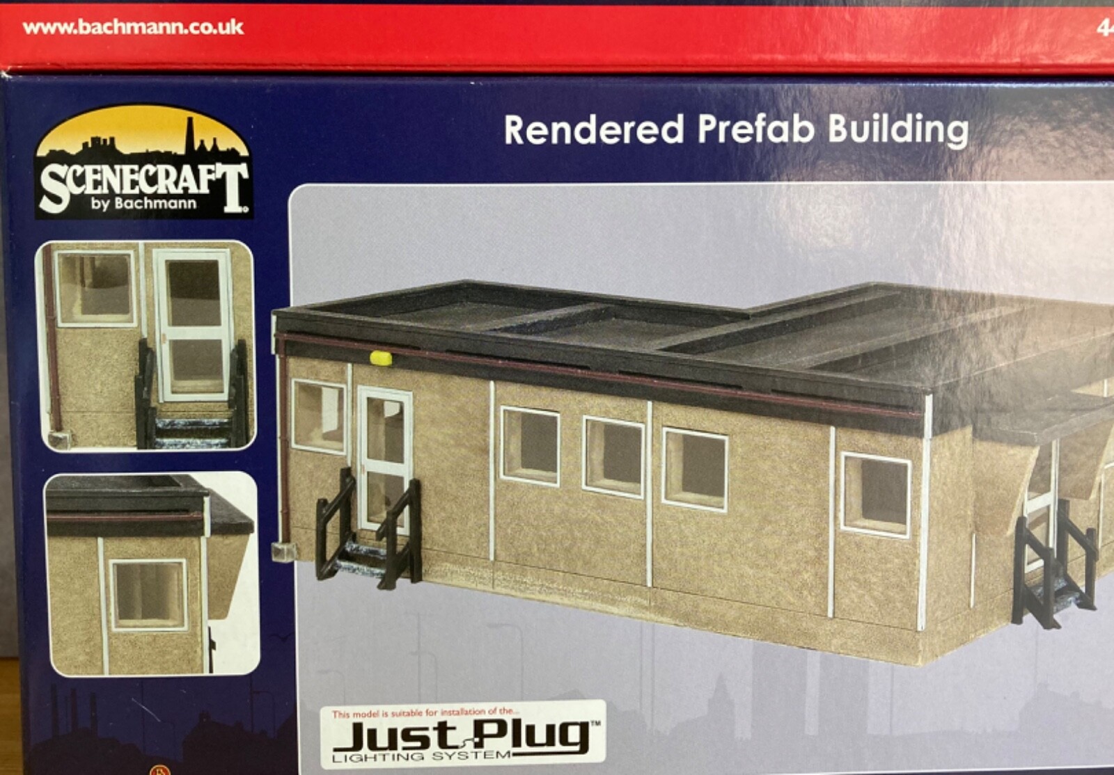 Bachmann Scenecraft 44-0094 Rendered Prefab Building :: Railway Models UK