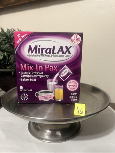 MiraLAX Mix-In Pax Unflavored For Constipation & Irregularity - 10 ...