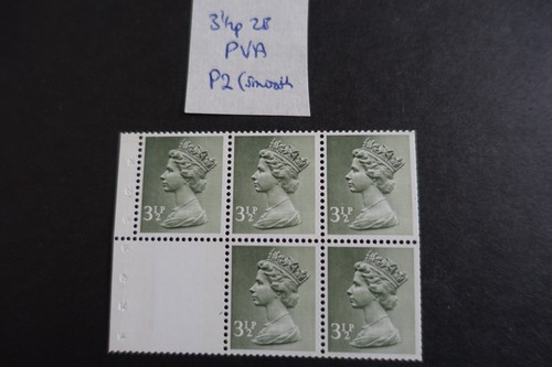 Booklet Pane 3 1/2p / 3.5p x 5 , 2B, PVA P2 Smooth, MNH GB Machin | eBay