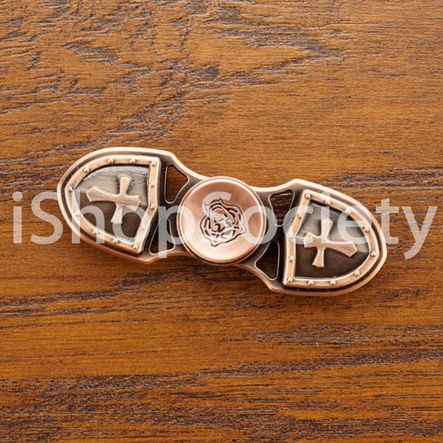 Metal Torqbar Cross Shield Tri Spinner Fidget Spinners Desk Figet Toy ...