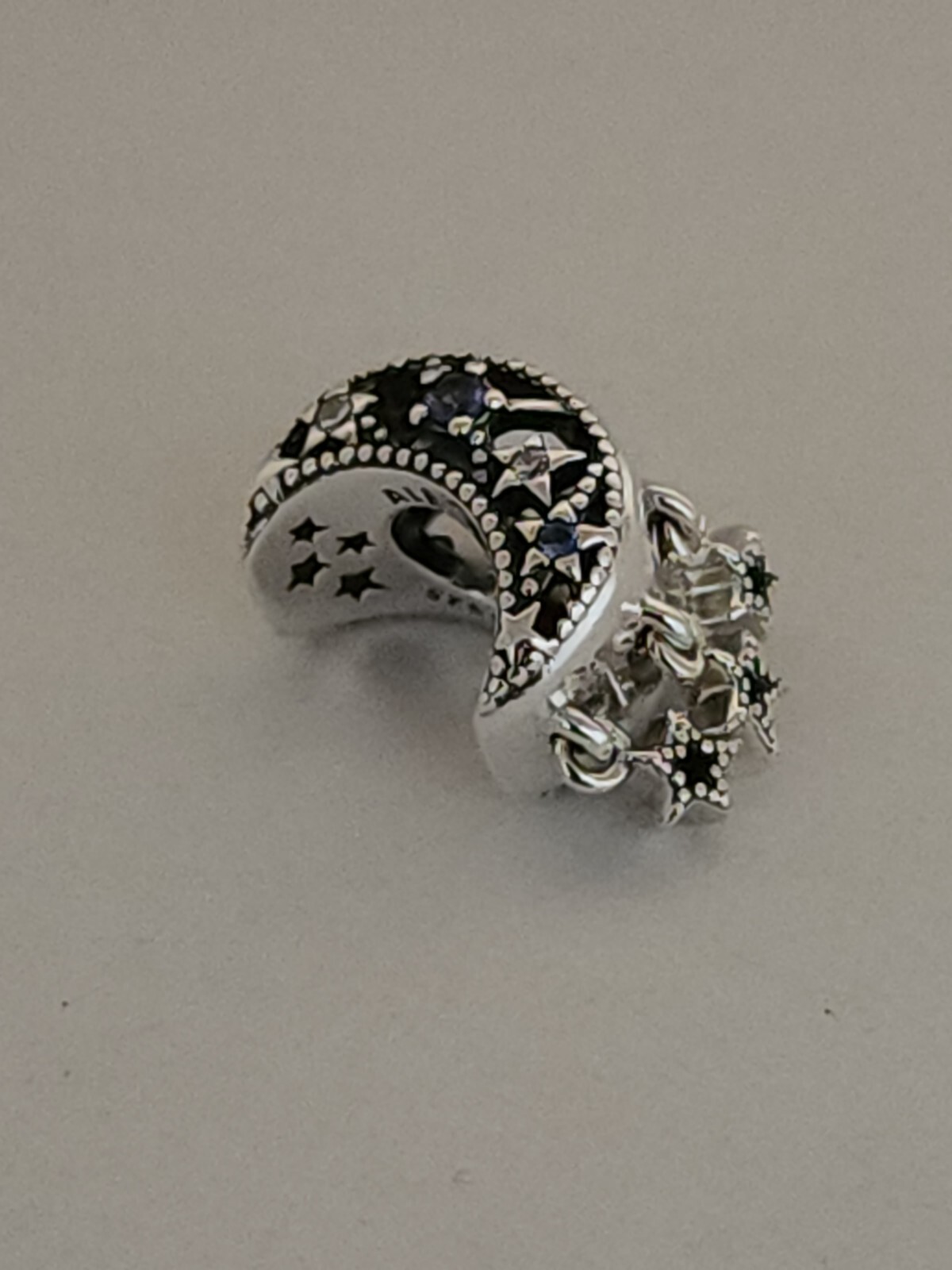 PANDORA Star & Crescent Moon Charm - 799643C01 for sale online | eBay