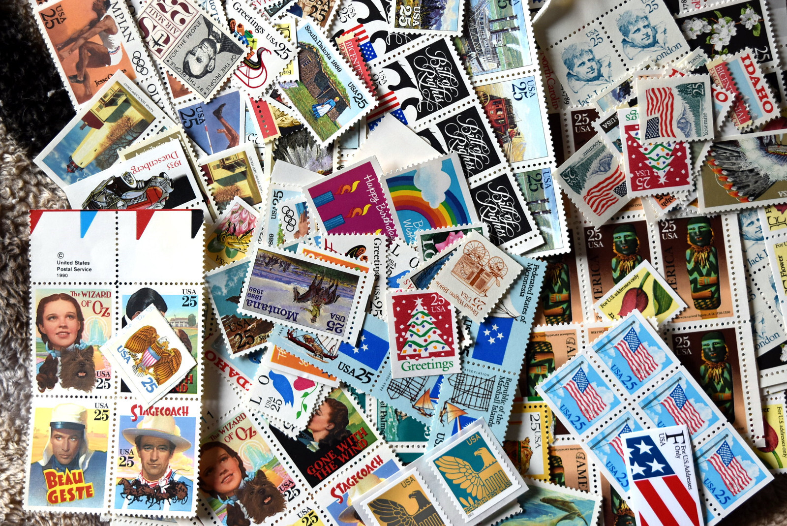 US MNH/OG Stamp Collection 500 Stamps of Each Denomination FV+ $1300 | eBay