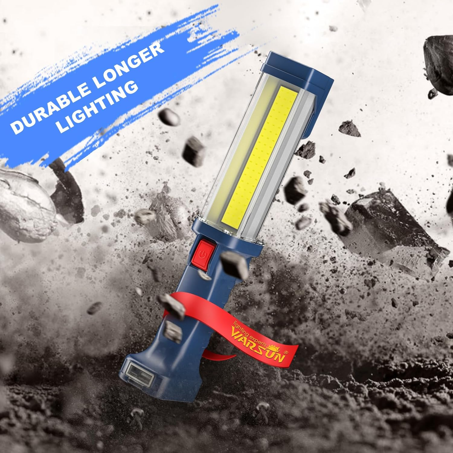 WARSUN LED Work Light Rechargeable, Portable Mechanic Trouble Light ...