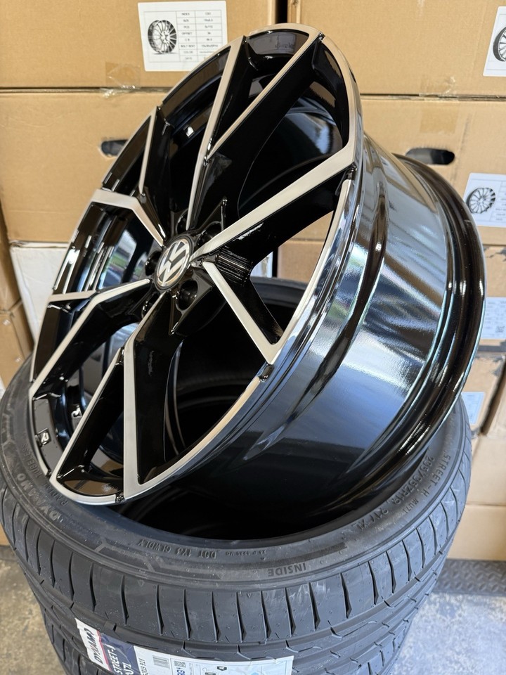 x4 19” GOLF R ALLOY WHEELS MK8 ESTORIL RIMS MK7 MK7.5 GTI GTD CADDY ...