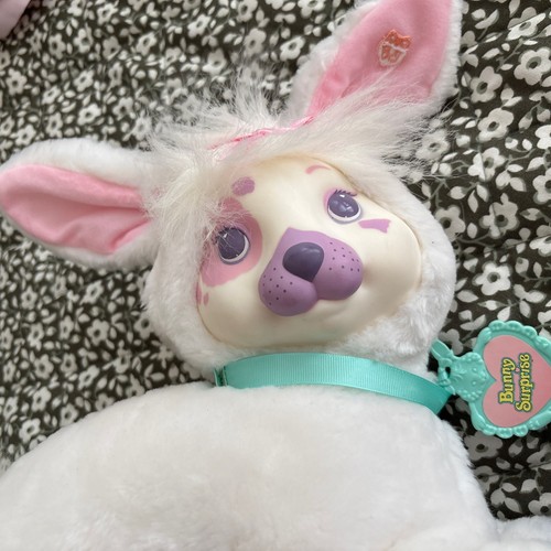 Hasbro Bunny Surprise White Plush Mother Rabbit Baby Bunny pup Rabbits ...