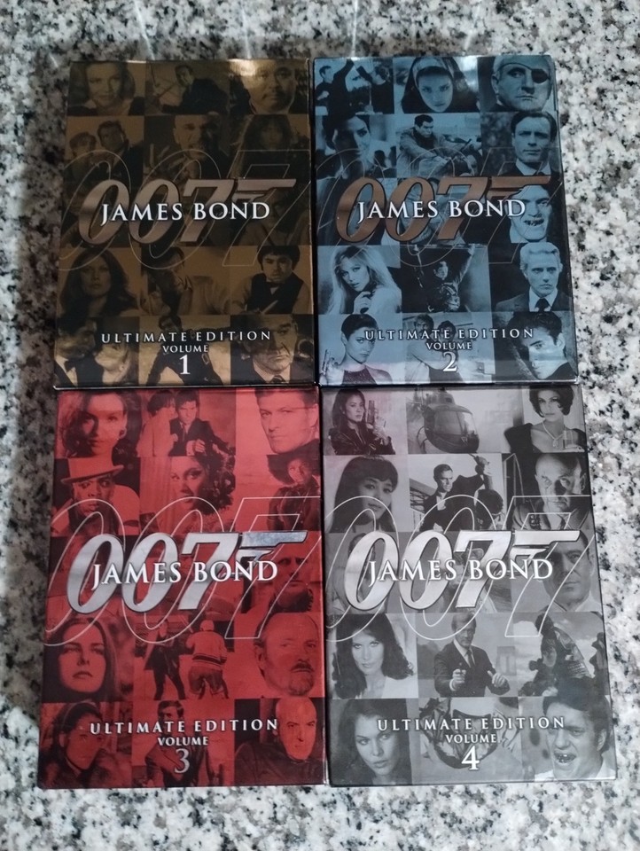 James Bond 007 Ultimate Edition Volumes 1-4 DVD Complete Box Set 20 ...
