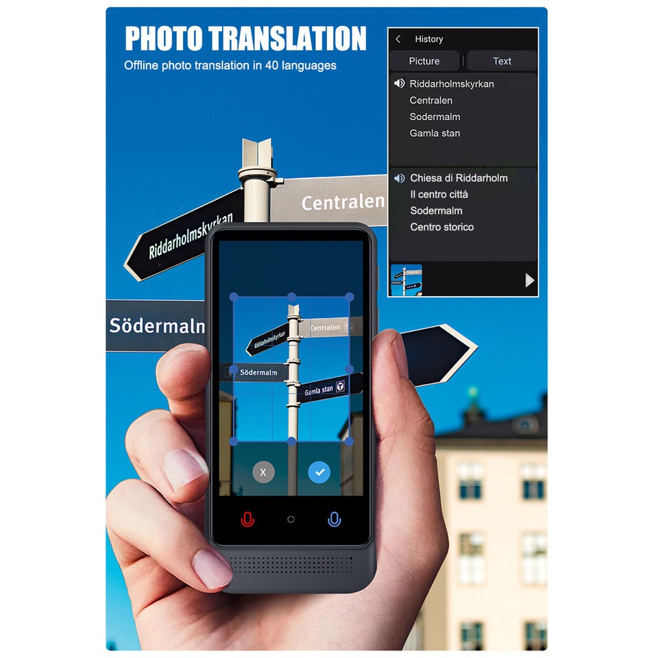 Portable Language Translator Device 137 Languages Voice Translating ...