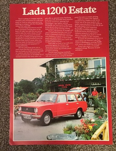 LADA 1200 ESTATE UK Mkt Sales Leaflet Brochure | eBay