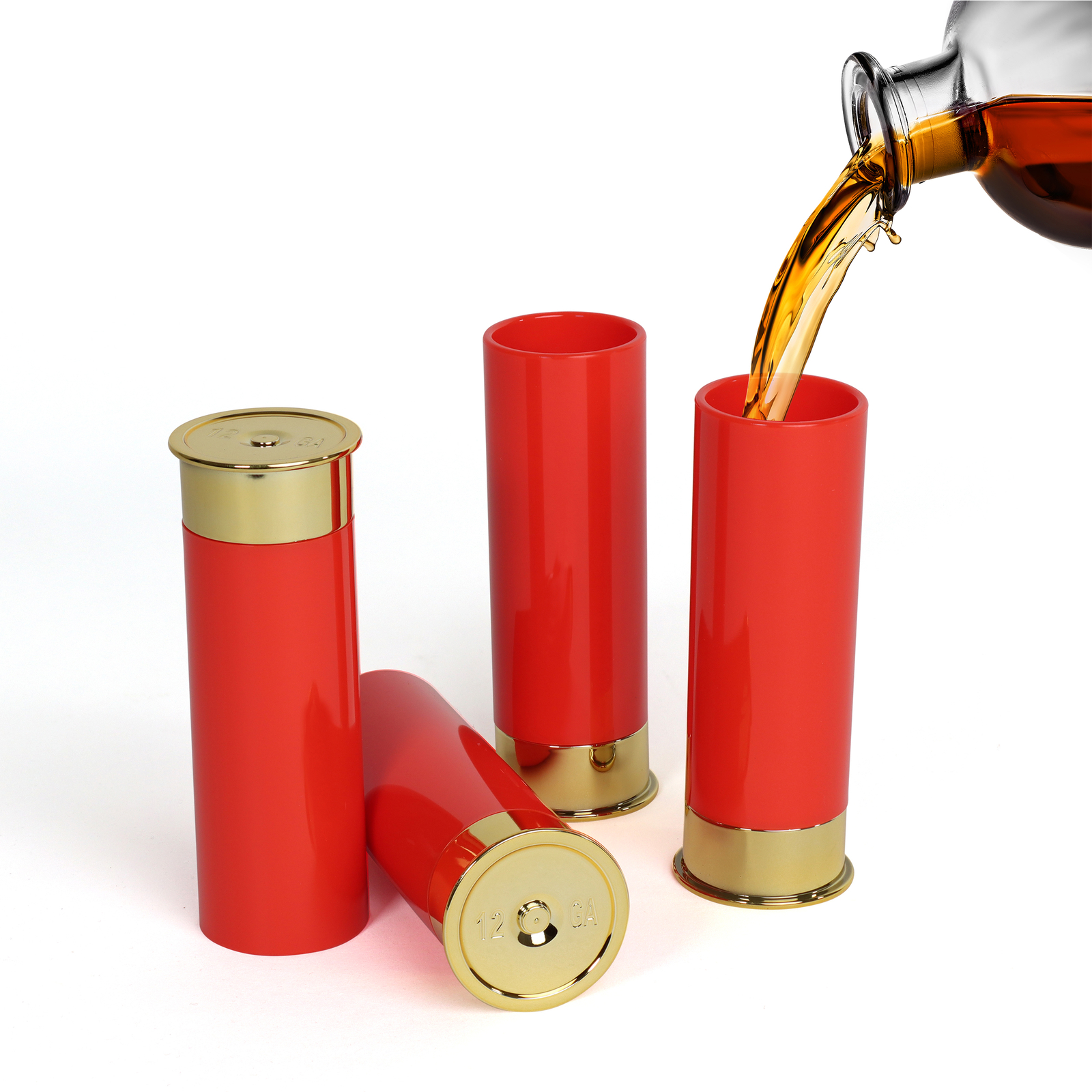 G Francis Shot Glass Set - 4pk Novelty Shot Glasses Plastic Bullet Shot ...