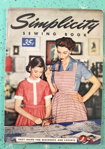SIMPLICITY 1954 Sewing Book, Vintage 1950s, Instructions, Fashion ...