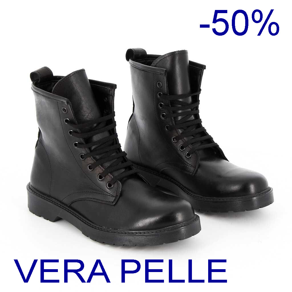 STIVALI UOMO ANFIBI PELLE made in italy militare esercito 43 42 41 40 ...