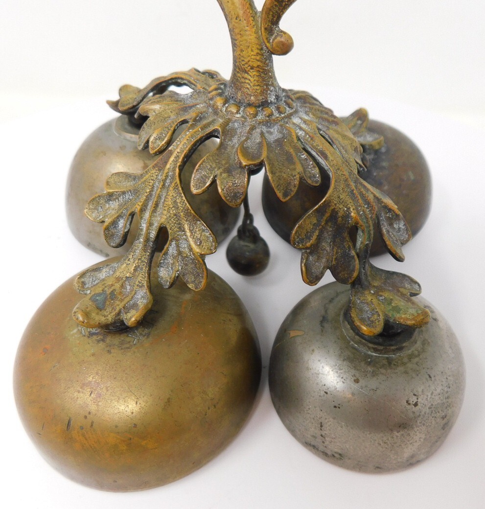 Antique Quadruple Bell Set for Tabletop or to Hang on Shop Door Late ...