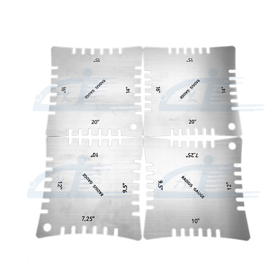 Guitar Neck Straight Edge Fret Rocker Feeler Radius Gauge String Action ...