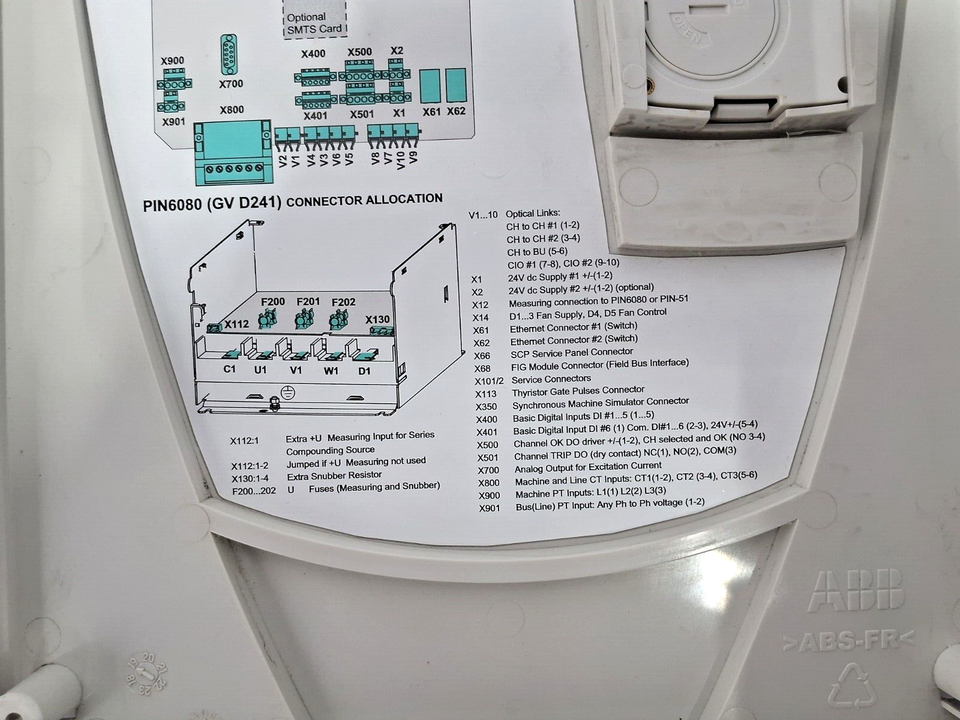 ABB | UNITROL 6000 | 6080 | A6T-O/D1M3-F40 | 3ADT218437R0002 ...