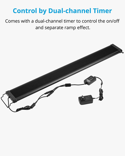 NICREW Saltwater Aquarium Light Marine LED Fish Tank Light for Coral ...