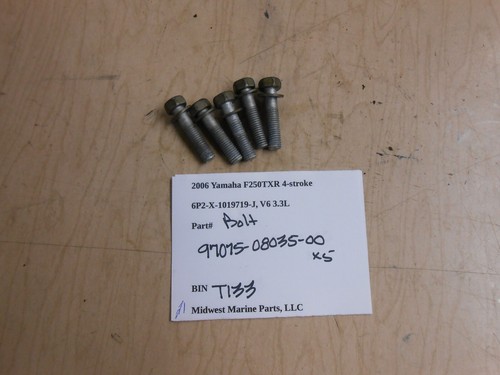 97075-08035-00 Yamaha 2006 F250TXR Outboard bolt (5) T133 | eBay