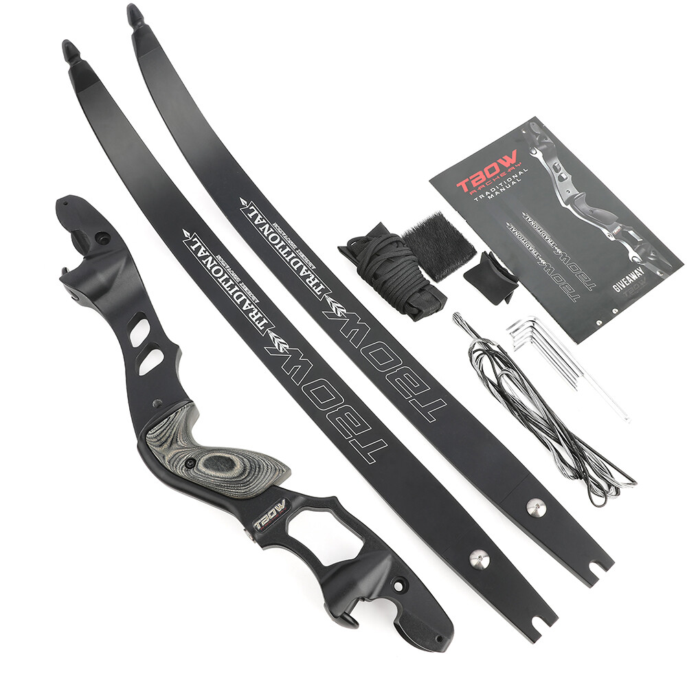 62" ILF Recurve Bow 30-60lbs Archery 19" Riser Takedown Bow limbs ...