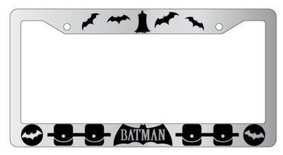 Batman Chrome License Plate Frame DC | eBay