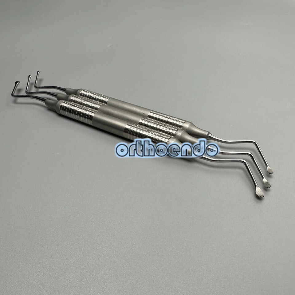 Periodonttal Dental Lucas Surgical Bone Curettes Serrated Spoon ...