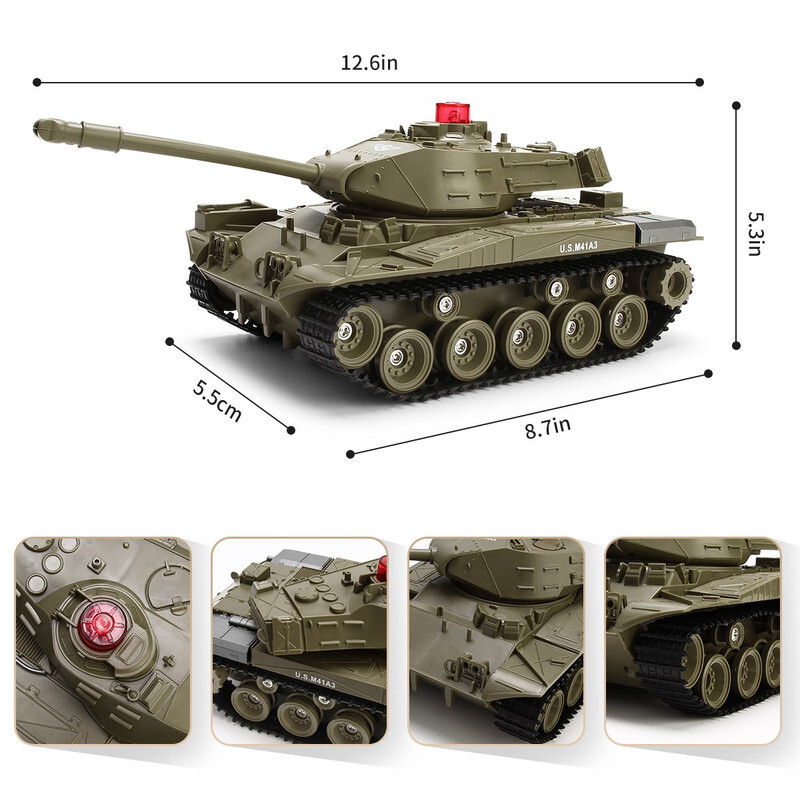 RC Battle Tank 1:30 Military Vehicle Remote Control Army Tank Adults ...