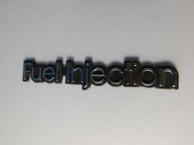 FUEL INJECTION CAR EMBLEM REPLACE RESTORE PART PLASTIC LETTERS | eBay