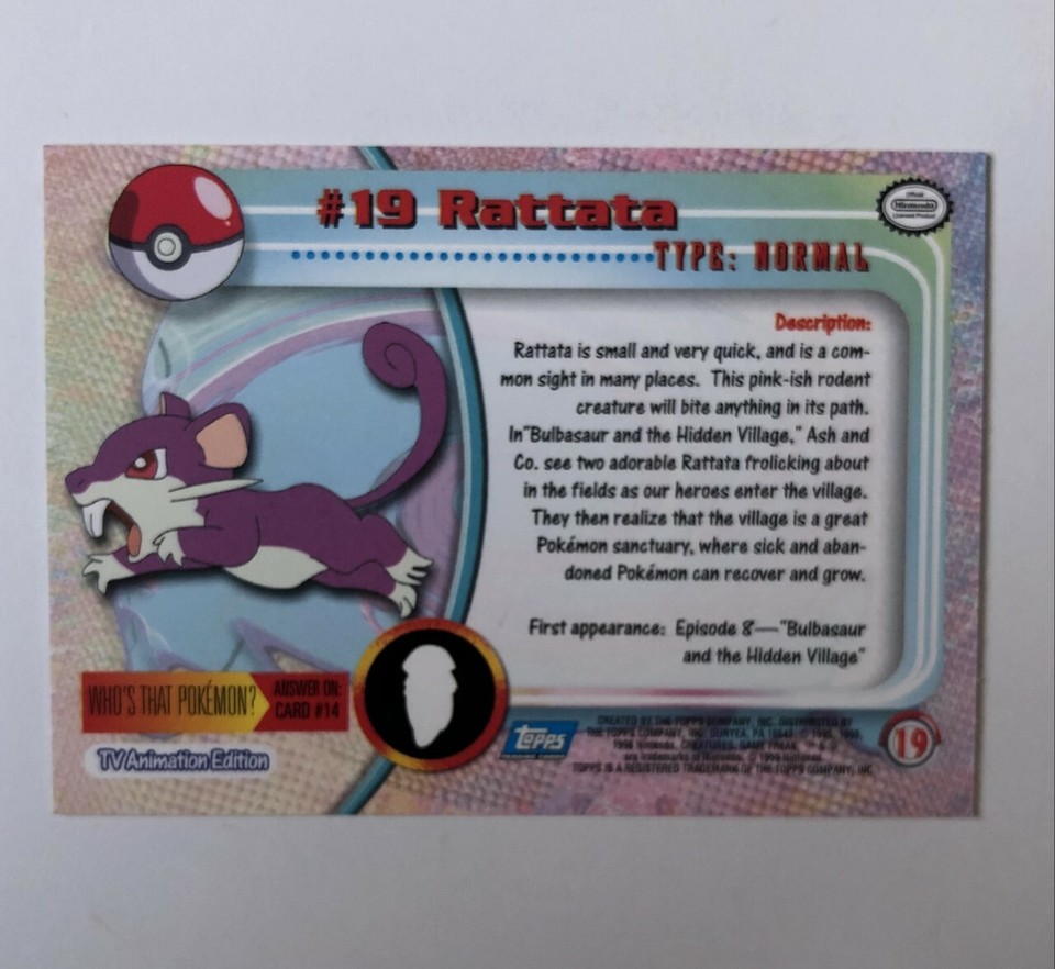 Pokemon Topps TV/Movie Animation Edition Series 1 Trading Cards -You ...