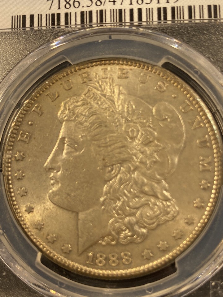 1888-S MORGAN SILVER DOLLAR PCGS AU58 ABOUT UNCIRCULATED BETTER DATE ...