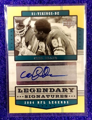 CARL ELLER MINNESOTA VIKINGS LEGENDARY SIGNATURES AUTOGRAPH 2004 | eBay