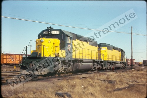 Original Slide Chicago & NorthWestern CNW 6832 EMD SD40-2 Proviso ILL 3-12-74 | eBay
