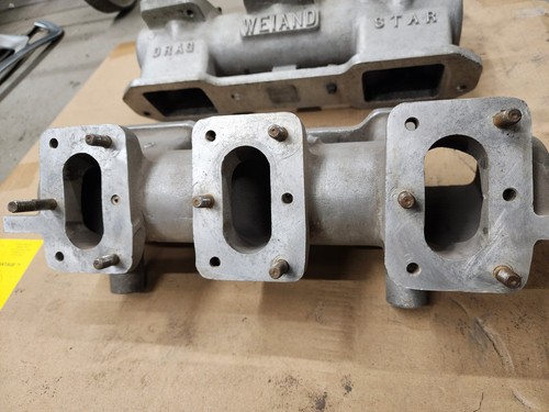 Vintage Weiand Drag Star 6x2 Intake Olds Intake Manifold Hotrod 2x6 ...
