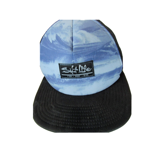 Salt Life Trucker Hat Mesh Snapback & Adjustable Blue 5 Panel Boating ...