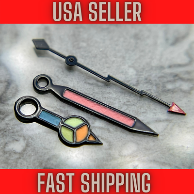 Black RAINBOW MERC" Hands For Seiko NH35,NH36,7s26,7s36 SKX007. Rainbow ...