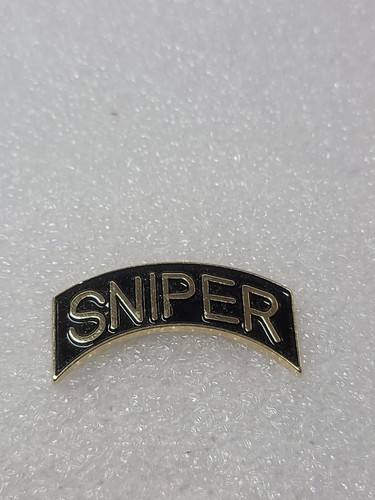 SNIPER SCRIPT HAT LAPEL PIN US MARINES VETERAN SPECIAL OPS ARMY RIFLE ...