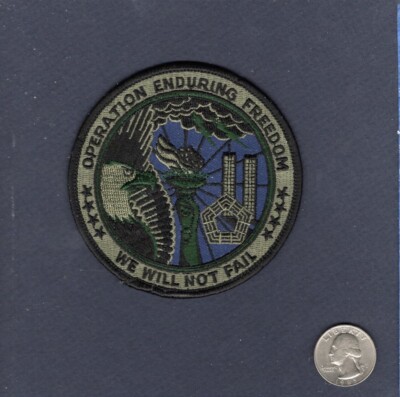 Operation Enduring Freedom OEF USAF NAVY USMC US ARMY USCG Veteran OD Patch | eBay