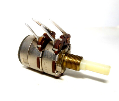 CTS Dual Log (A) 20K 10K Ohm NOS Potentiometer with Rotary On-Off ...