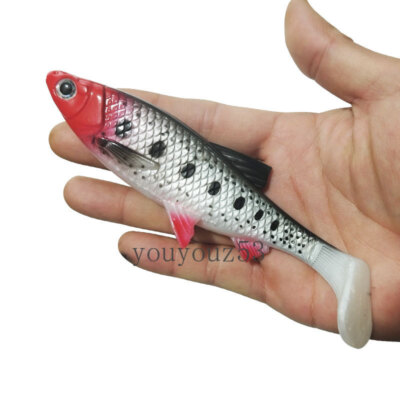 15.5cm/38g Swim Baits with 3D Eyes Sinking Soft Lure Bait for Big Game ...