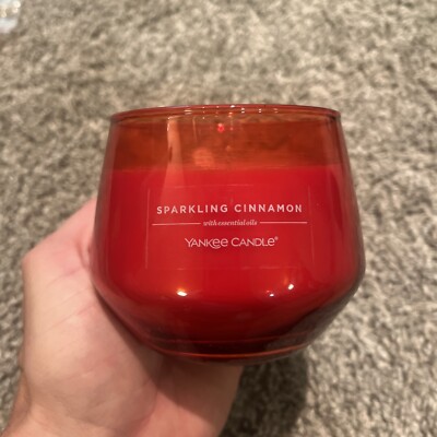 Yankee Candle Sparkling Cinnamon Studio Collection 10oz With Essential ...