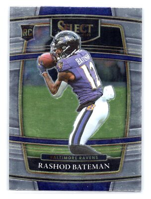 2021 Select #55 Rashod Bateman Rookie Concourse Baltimore Ravens Mint ...