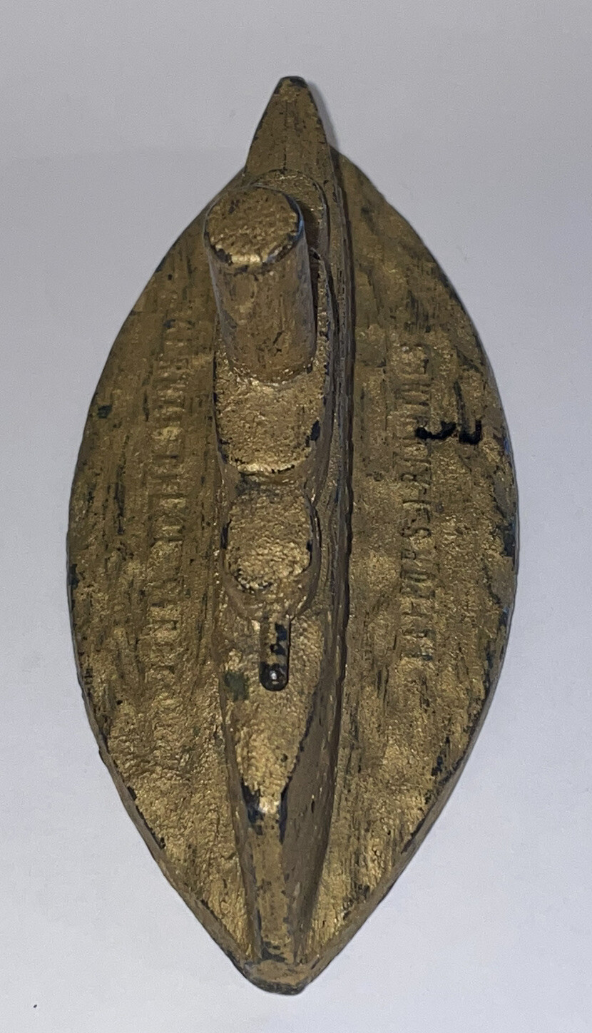 SALE CAST IRON MILITARY BOAT SHIP DESK PAPERWEIGHT MAX WERTHEIM ...