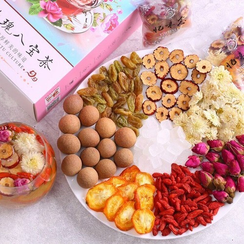 Natural Babao Tea Includes Longan Rose Jujube Herbal Tea Beauty Skin ...