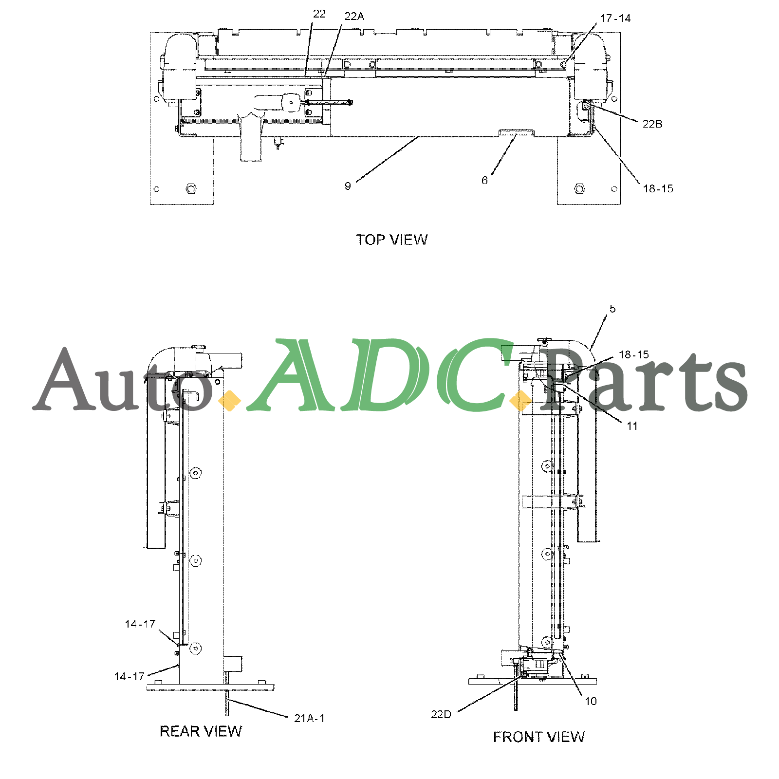 383-6407 Radiator for Caterpillar Excavator 345C MH 345D 345D L 349D ...