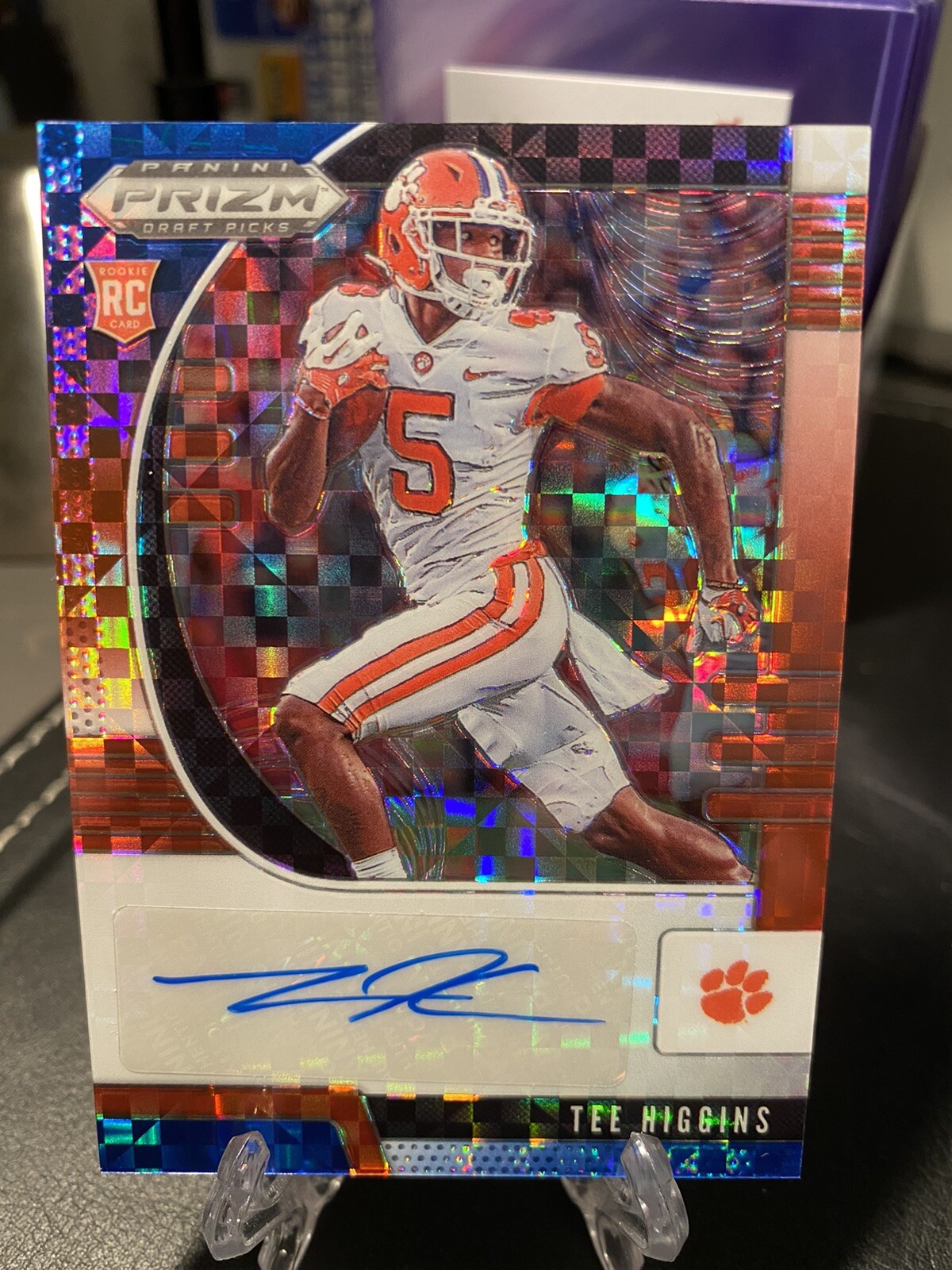 Tee Higgins Rookie Auto 2020 Panini Prizm Draft Picks RC /99 #107 ...